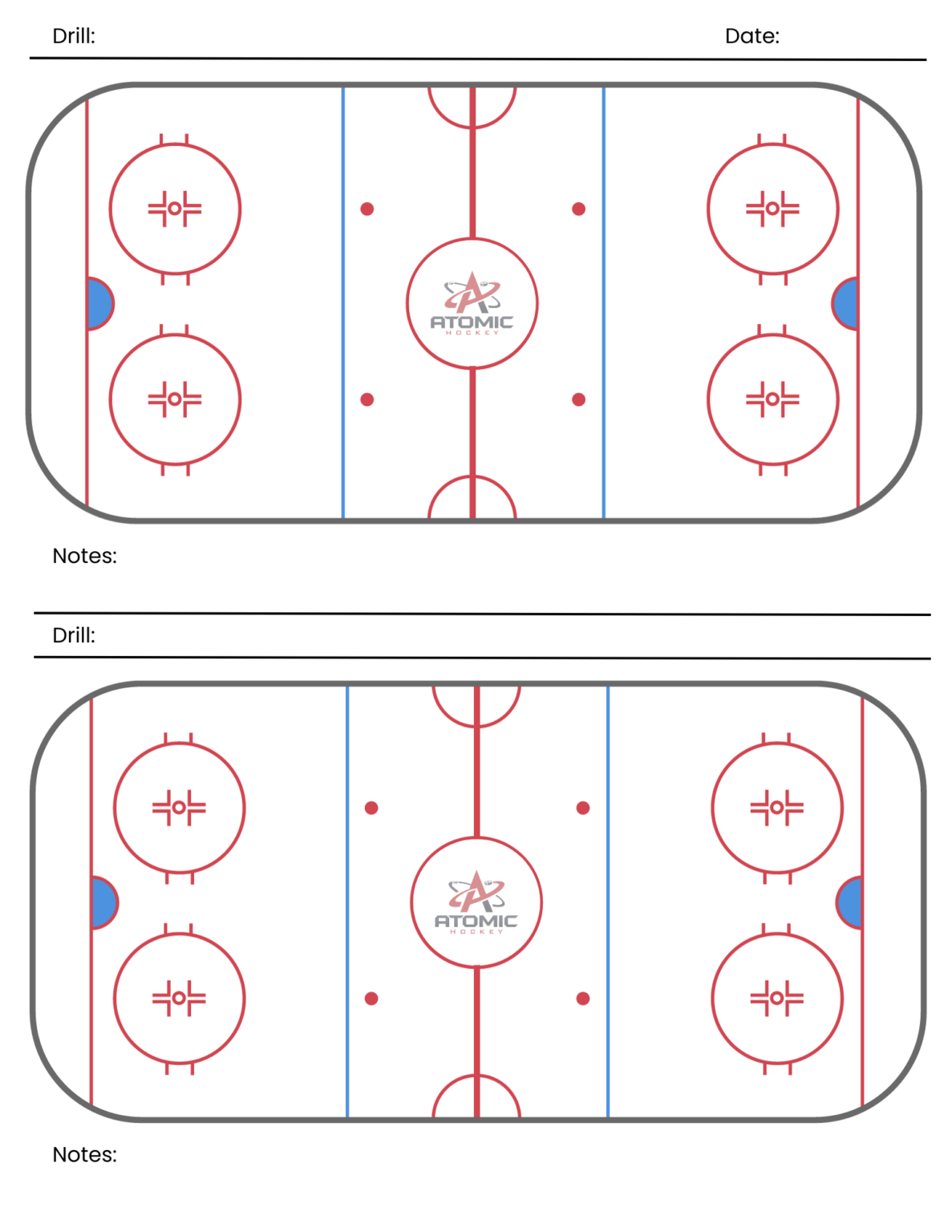 Practice Plan Templates | Atomic Hockey